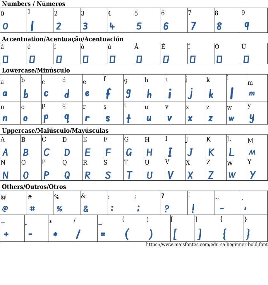 Edu SA Beginner Bold: Free Font Download | MaisFontes