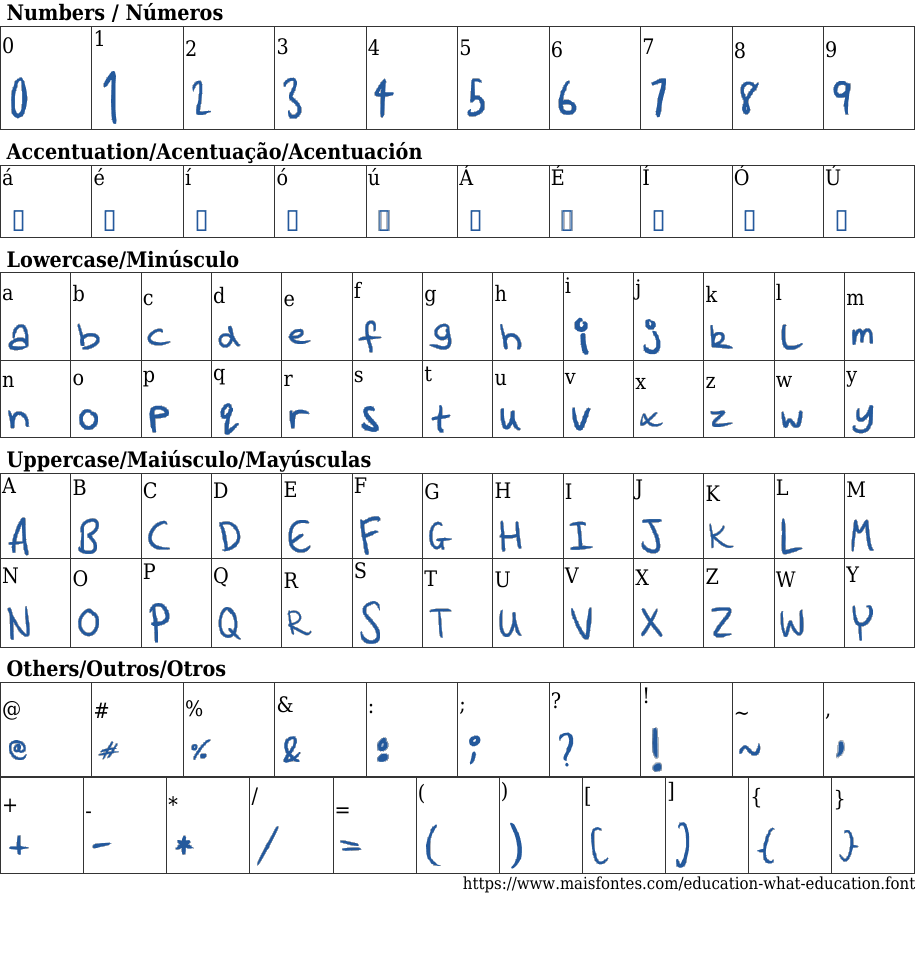 Education What Education Font: Free Download | MaisFontes