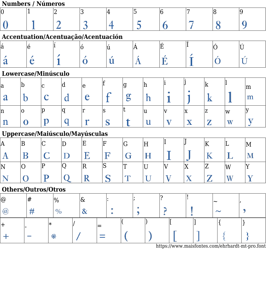 Ehrhardt MT Pro: Free Font Download | MaisFontes