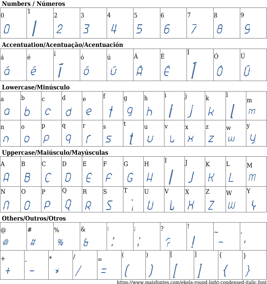 Ekela Round Light Condensed Italic: Descargar Fuente Gratis | MaisFontes
