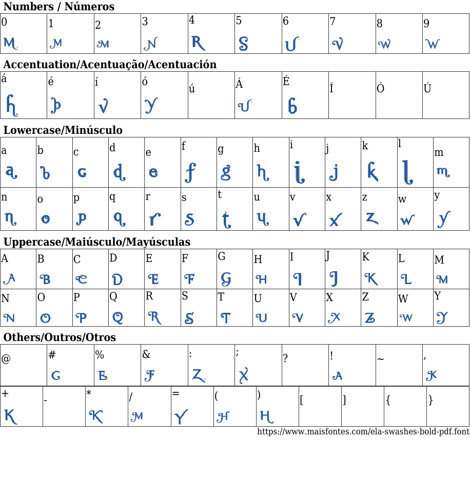 Ela Swashes Bold Font: Free Download | MaisFontes
