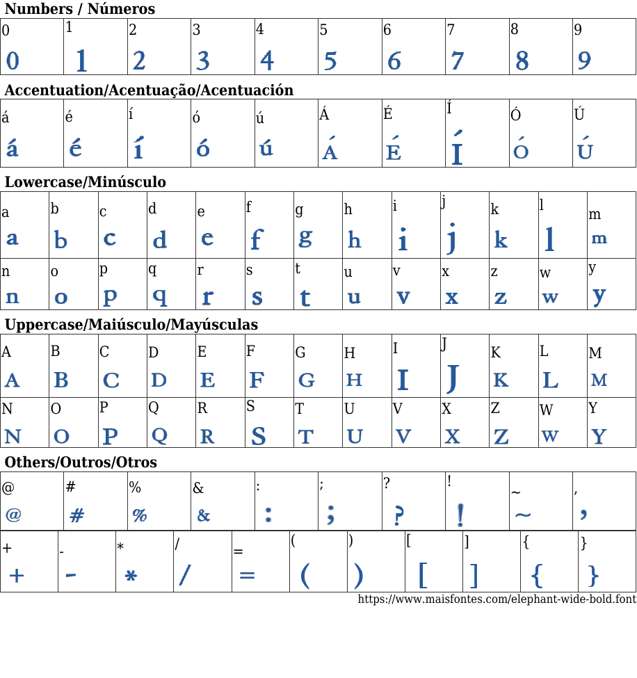 Elephant Wide Bold: Free Font Download | MaisFontes