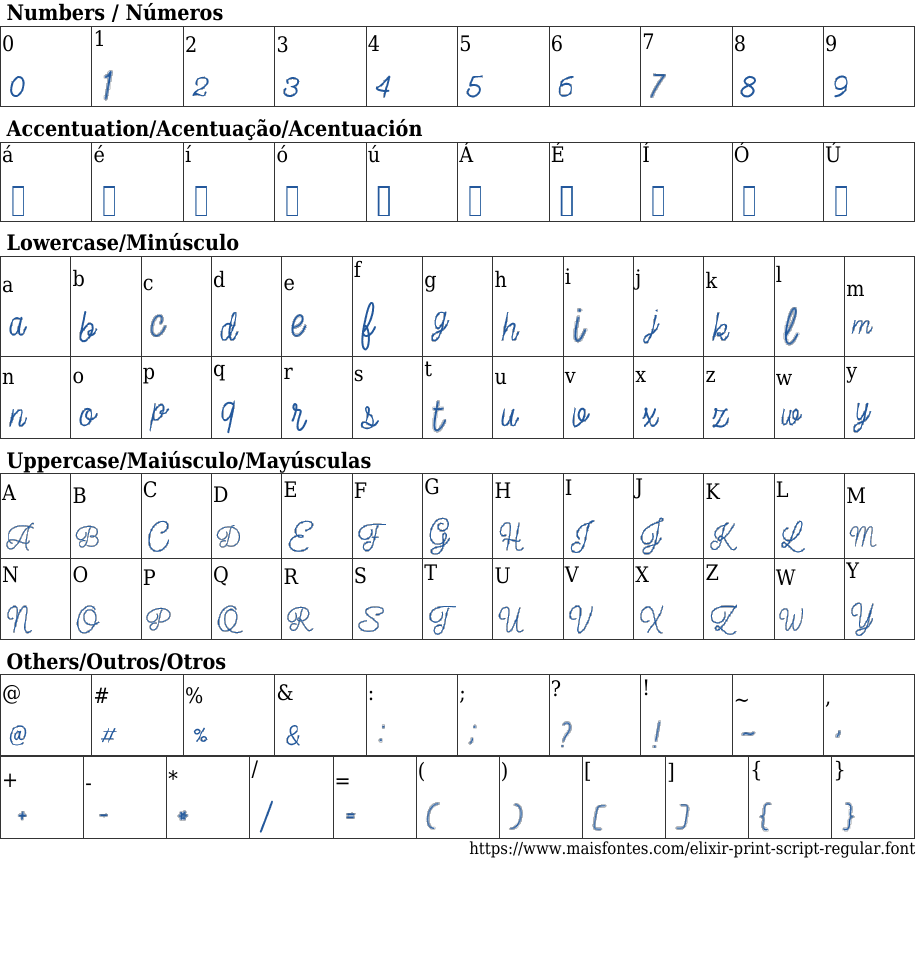 Elixir Print Script Regular Font: Free Download | MaisFontes