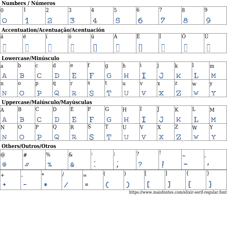 Elixir Serif Regular: Free Font Download | MaisFontes