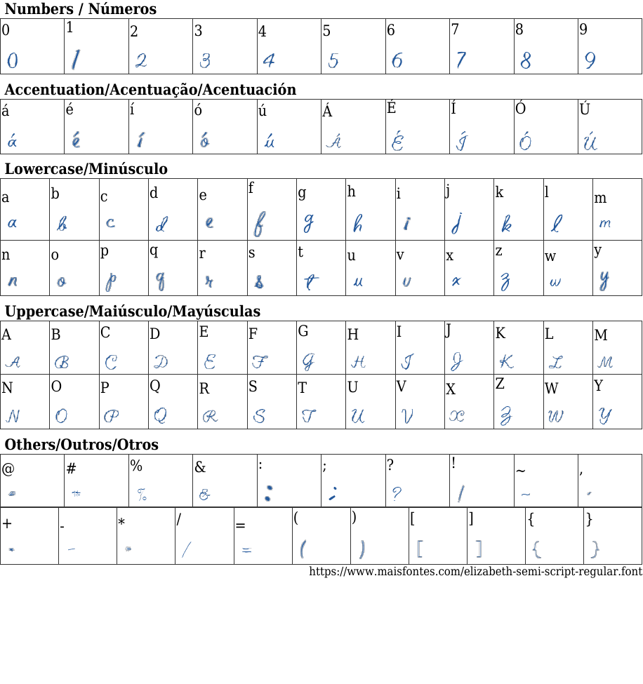 Elizabeth Semi Script Regular: Baixar Fonte Grátis | MaisFontes