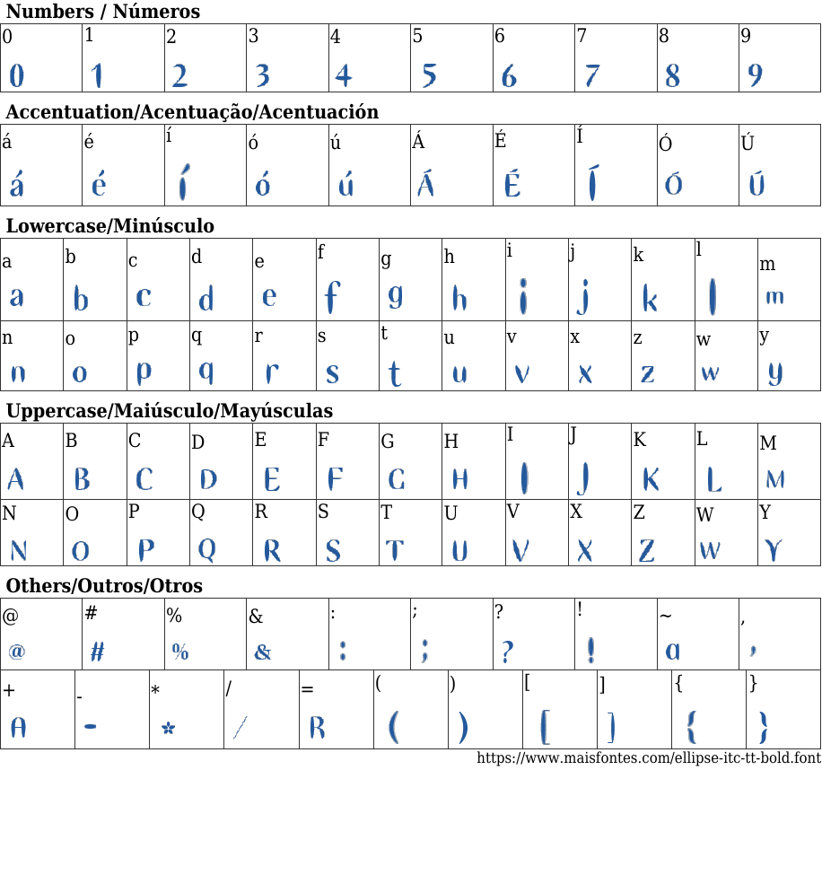 Ellipse ITC TT Bold: Free Font Download | MaisFontes