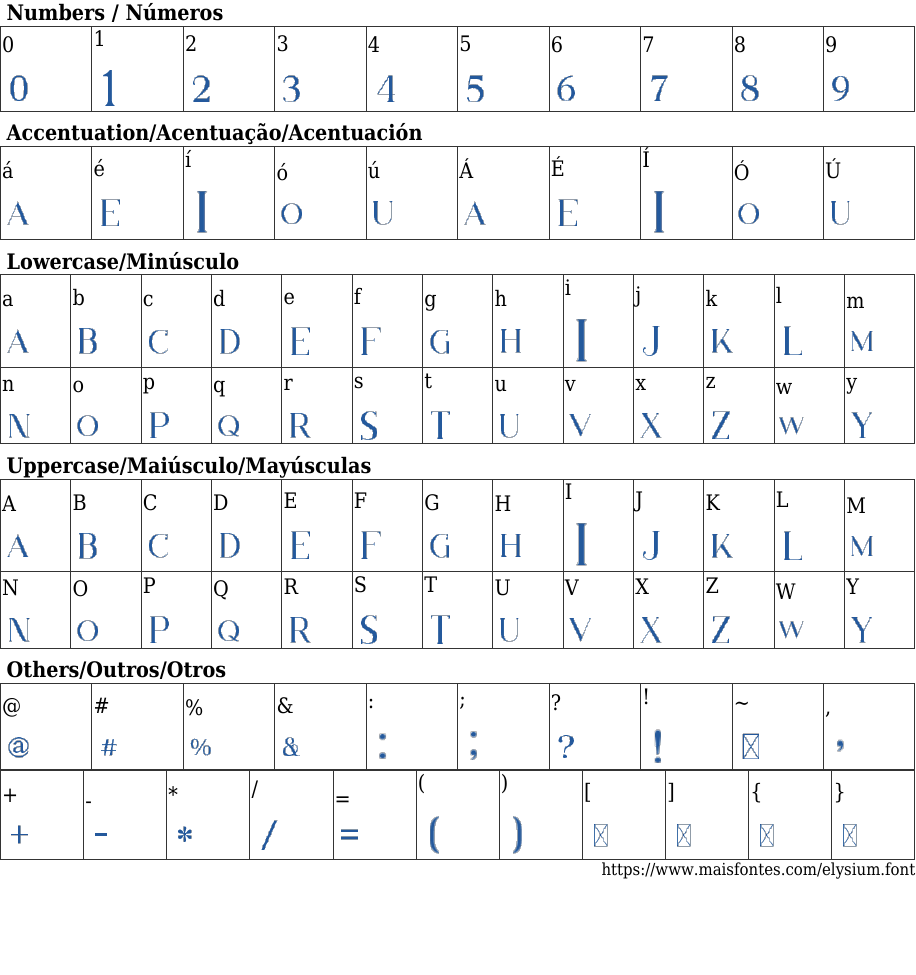 ELYSIUM Font: Free Download | MaisFontes
