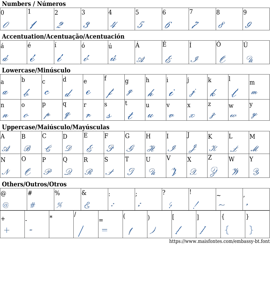Embassy BT Font: Free Download | MaisFontes
