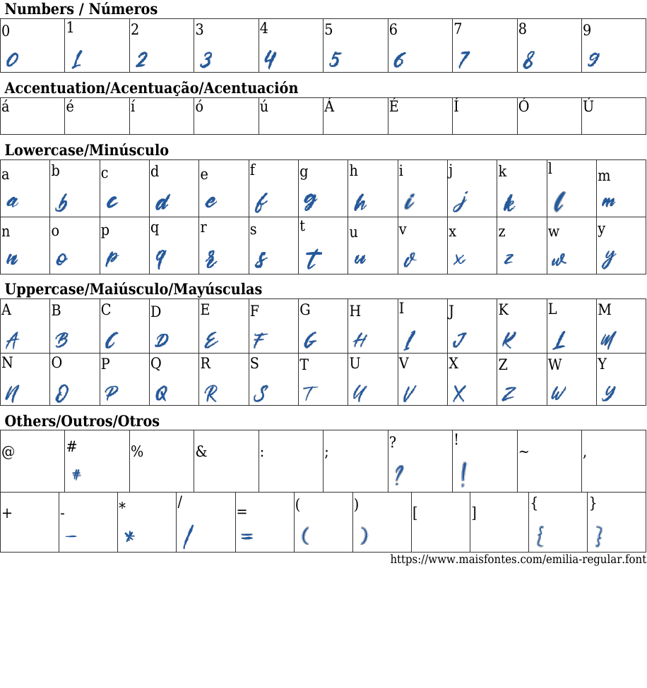 Emilia Regular: Baixar Fonte Grátis | MaisFontes