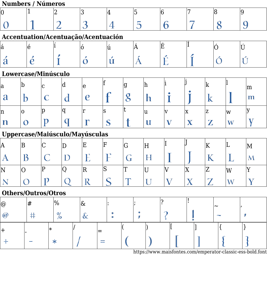 Emperator Classic Ess Bold: Baixar Fonte Grátis | MaisFontes