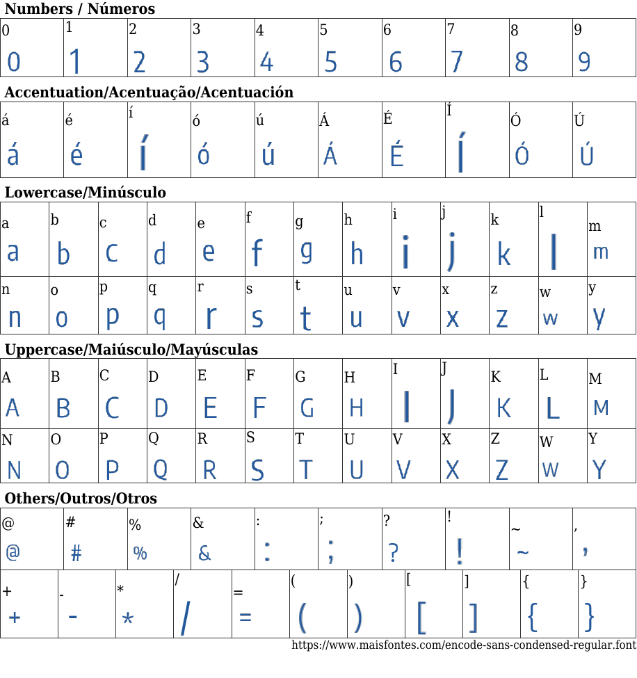 Encode Sans Condensed Regular: Baixar Fonte Grátis | MaisFontes