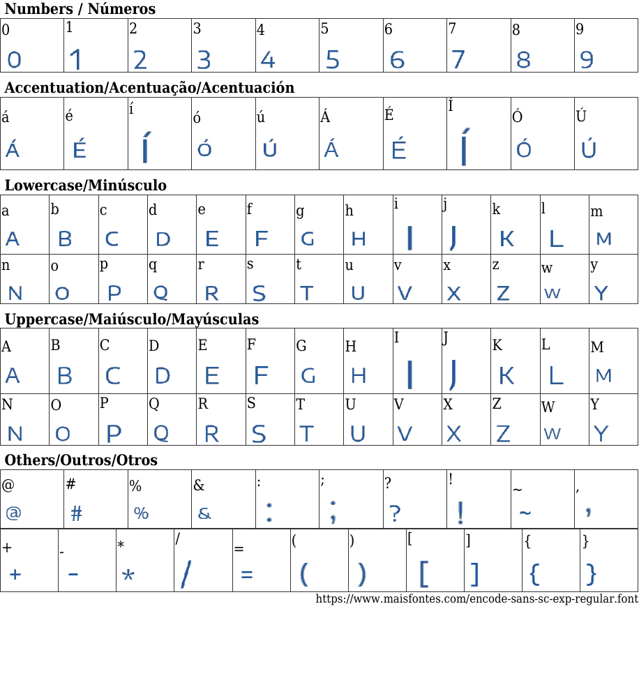 Encode Sans SC Expanded Regular: Baixar Fonte Grátis | MaisFontes