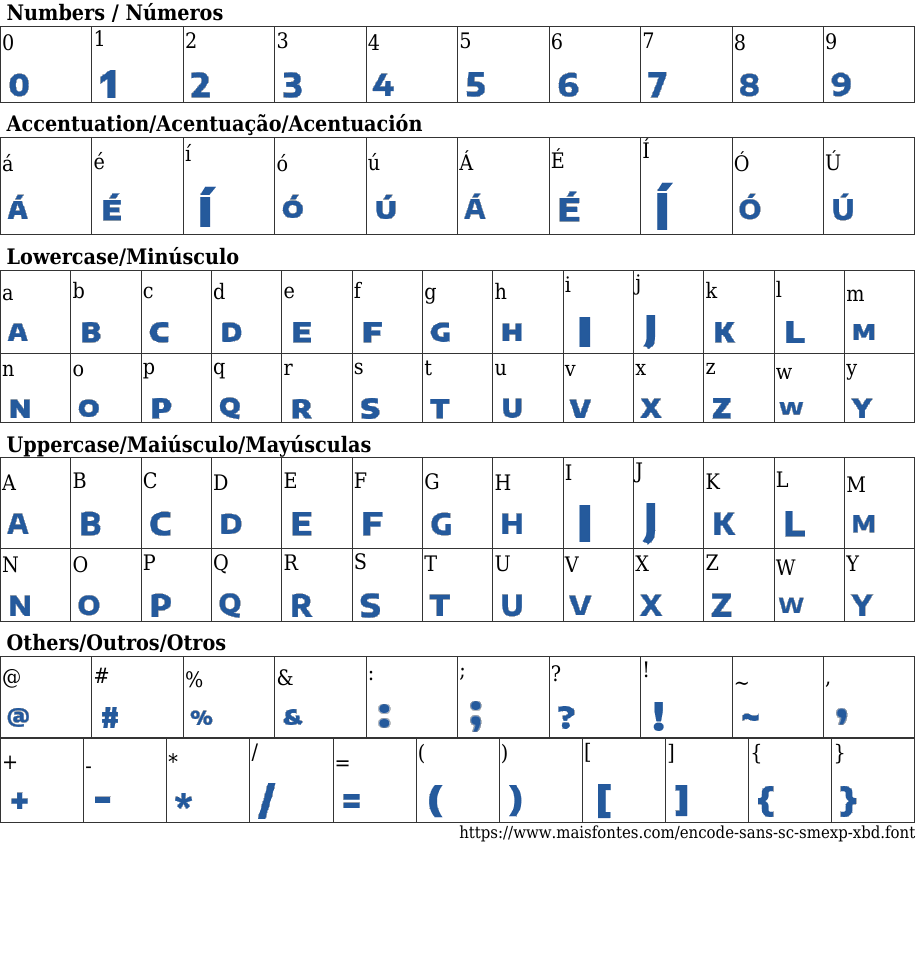 Encode Sans SC SemiExpanded XBold: Baixar Fonte Grátis | MaisFontes