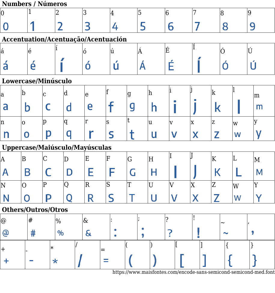 Encode Sans SC SemiCondensed Medium: Baixar Fonte Grátis | MaisFontes