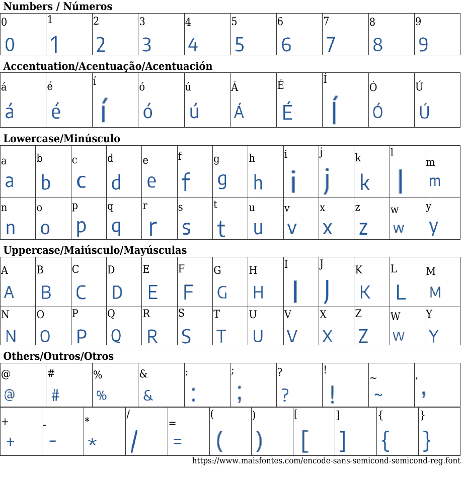 Encode Sans SC SemiCondensed Regular: Free Font Download | MaisFontes