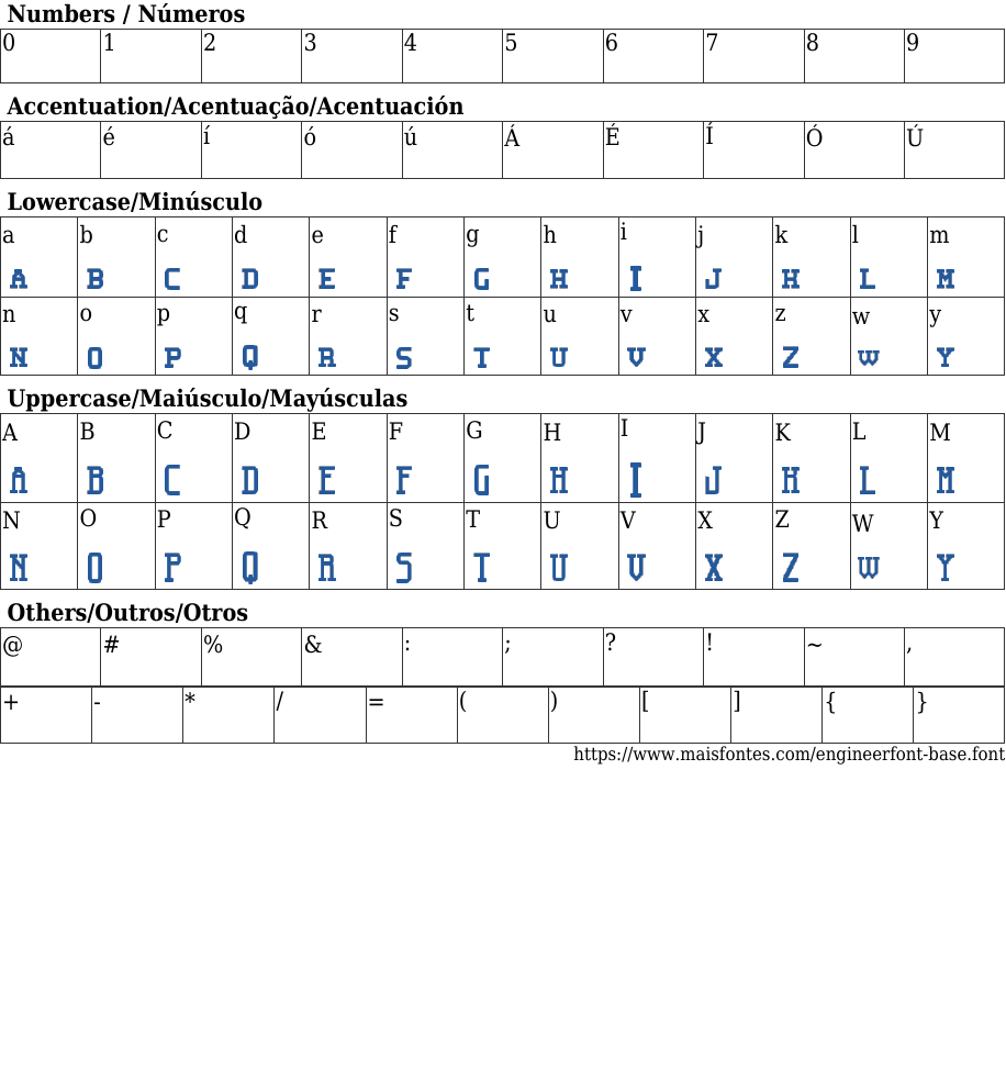 Engineer Font Base: Free Font Download | MaisFontes
