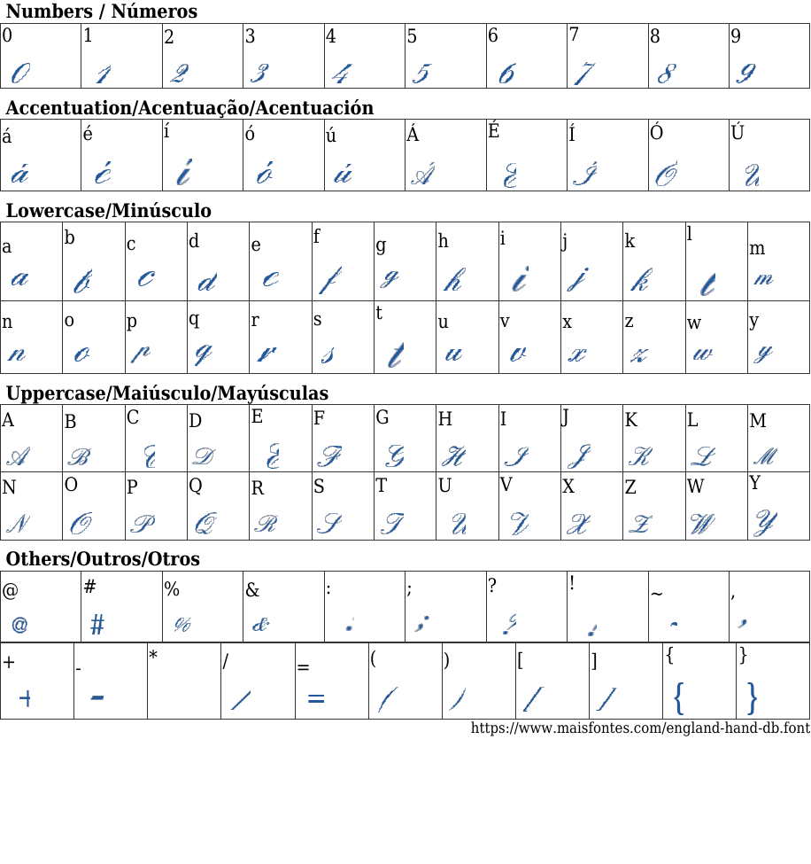 England Hand DB: Baixar Fonte Grátis | MaisFontes