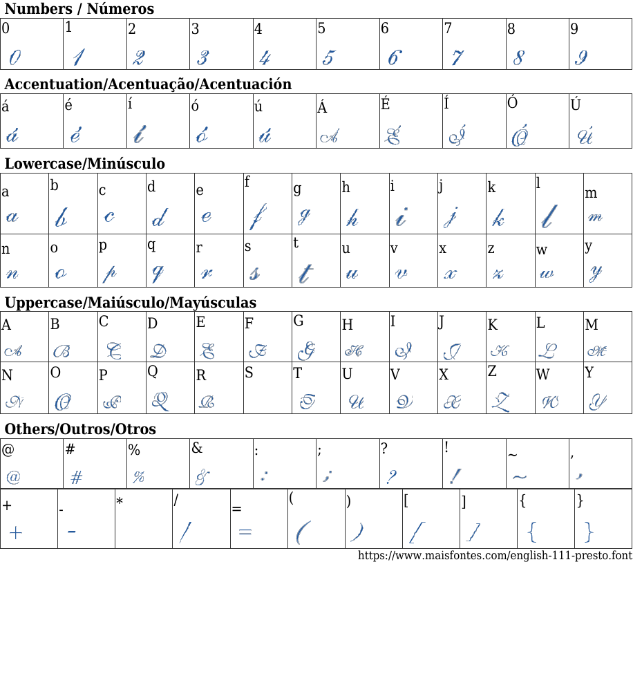 English 111 Presto: Download Free Font | MaisFontes