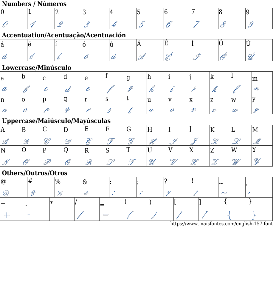 English 157: Free Font Download | MaisFontes