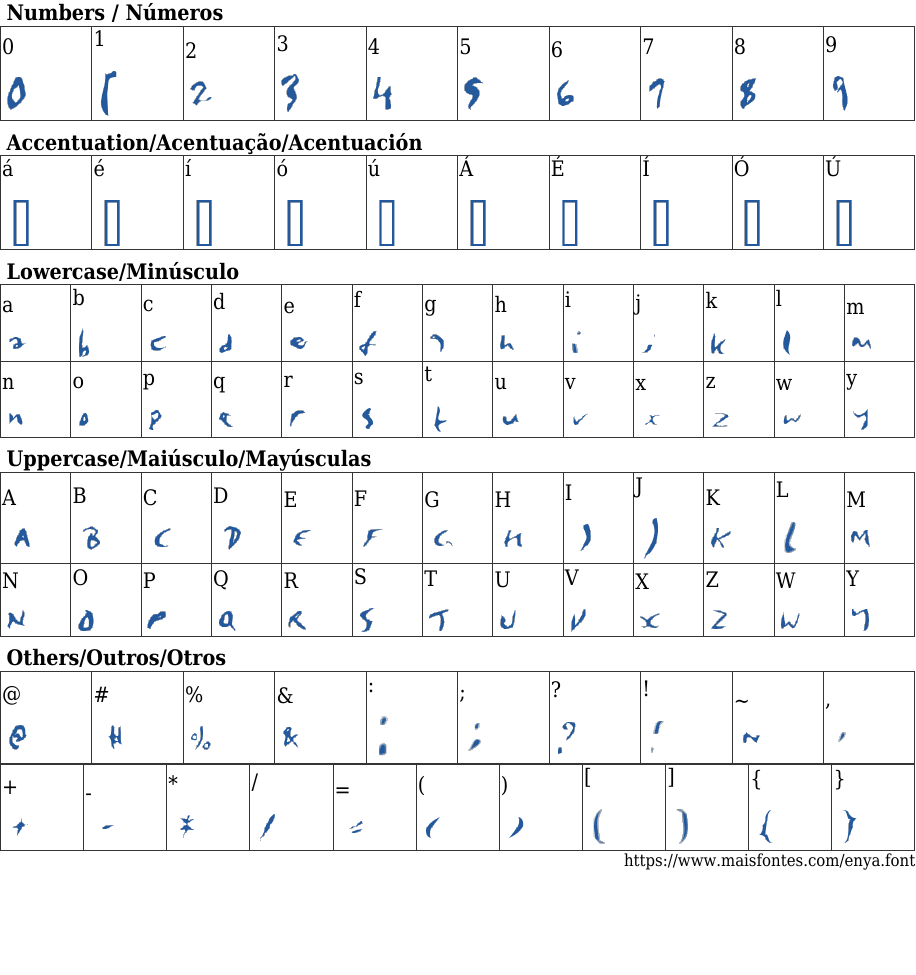Enya: Free Font Download | MaisFontes