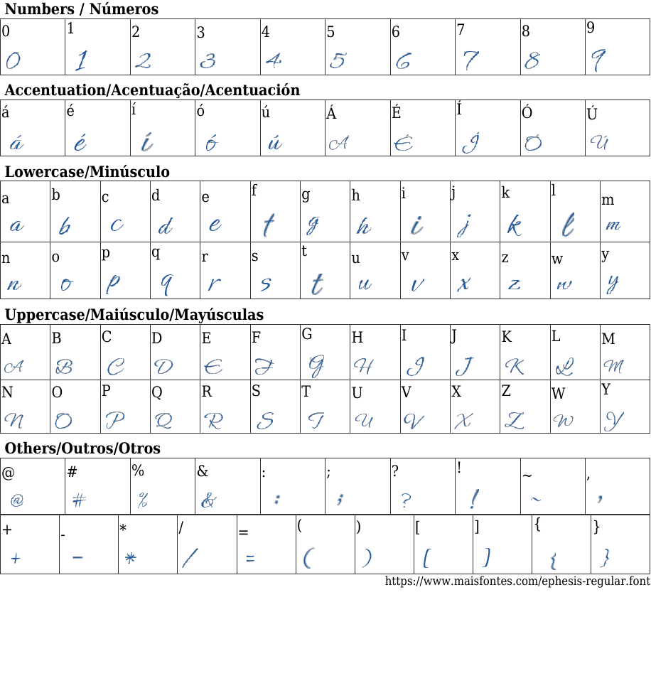 Ephesis Regular: Free Font Download | MaisFontes