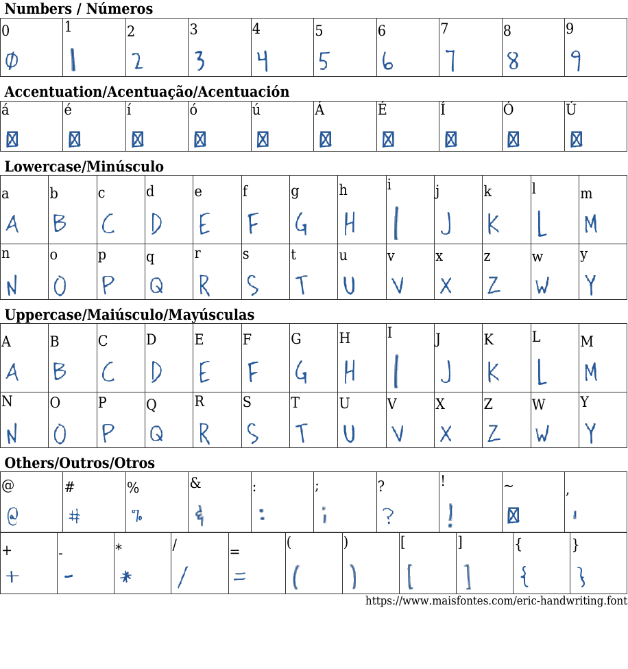 Eric handwriting: Baixar Fonte Grátis | MaisFontes