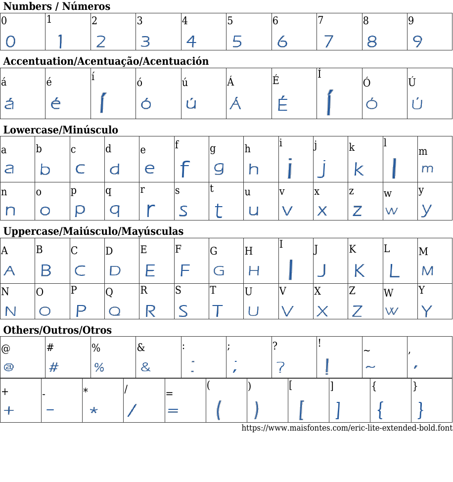 Eric Lite Extended Bold Font: Free Download | MaisFontes