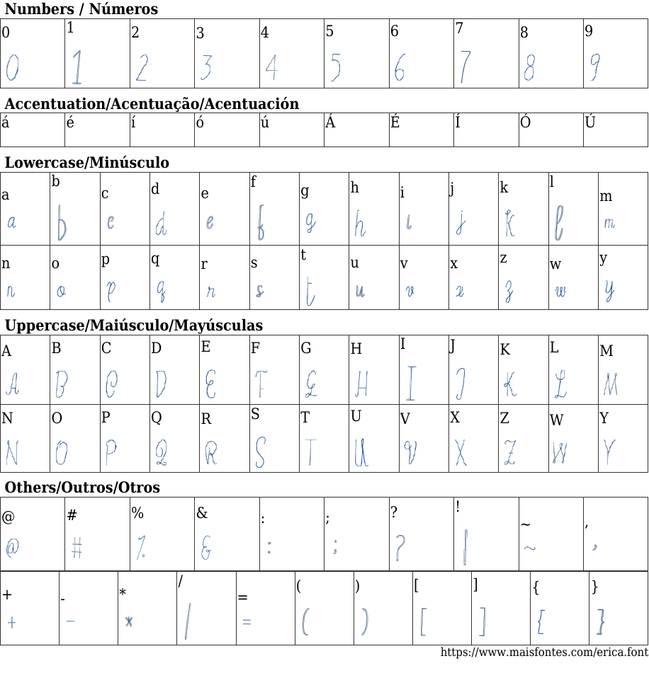 Erica: Free Font Download | MaisFontes
