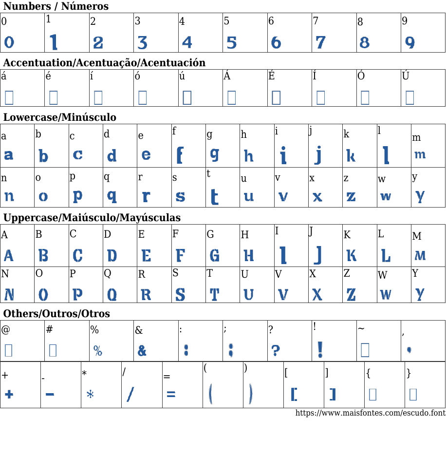 Escudo: Free Font Download | MaisFontes