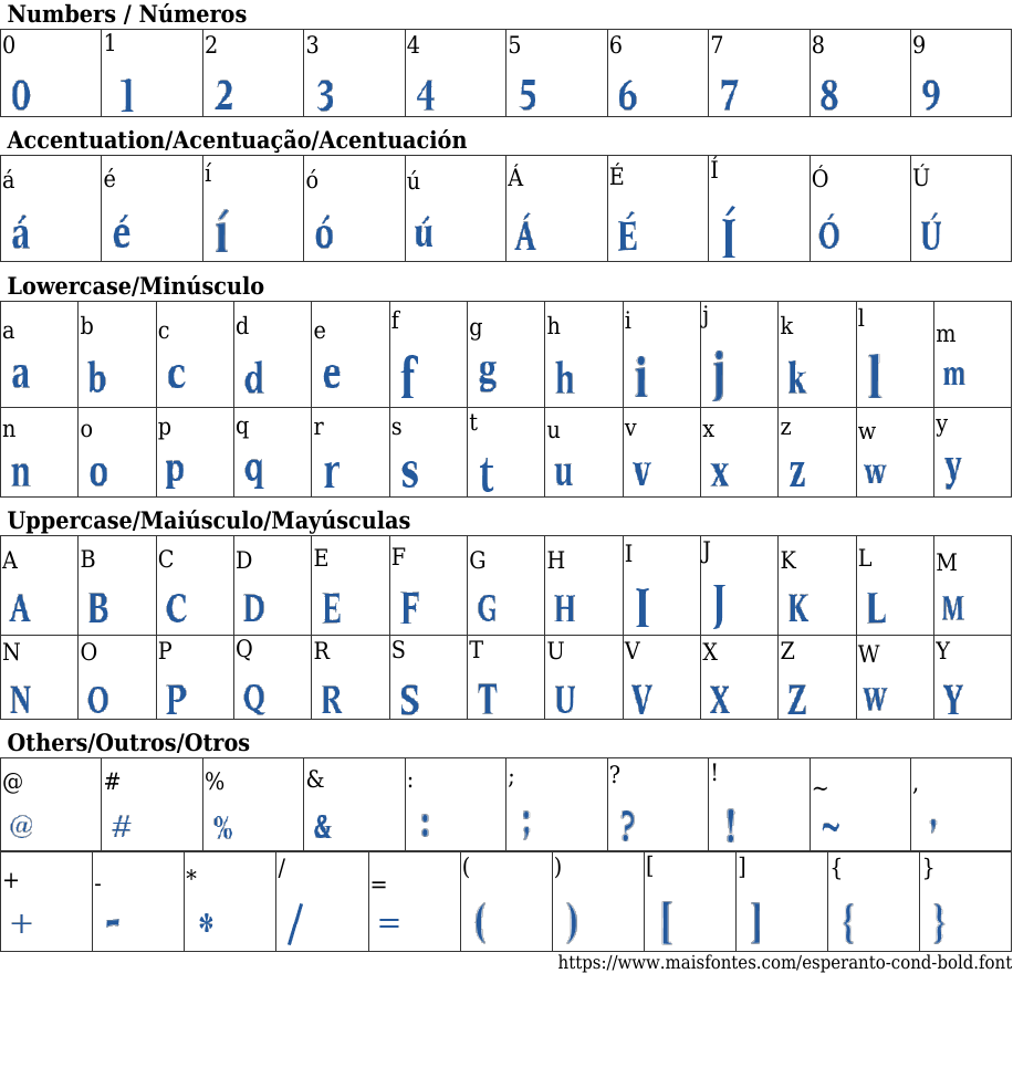 Esperanto Condensed Bold Font: Free Download | MaisFontes