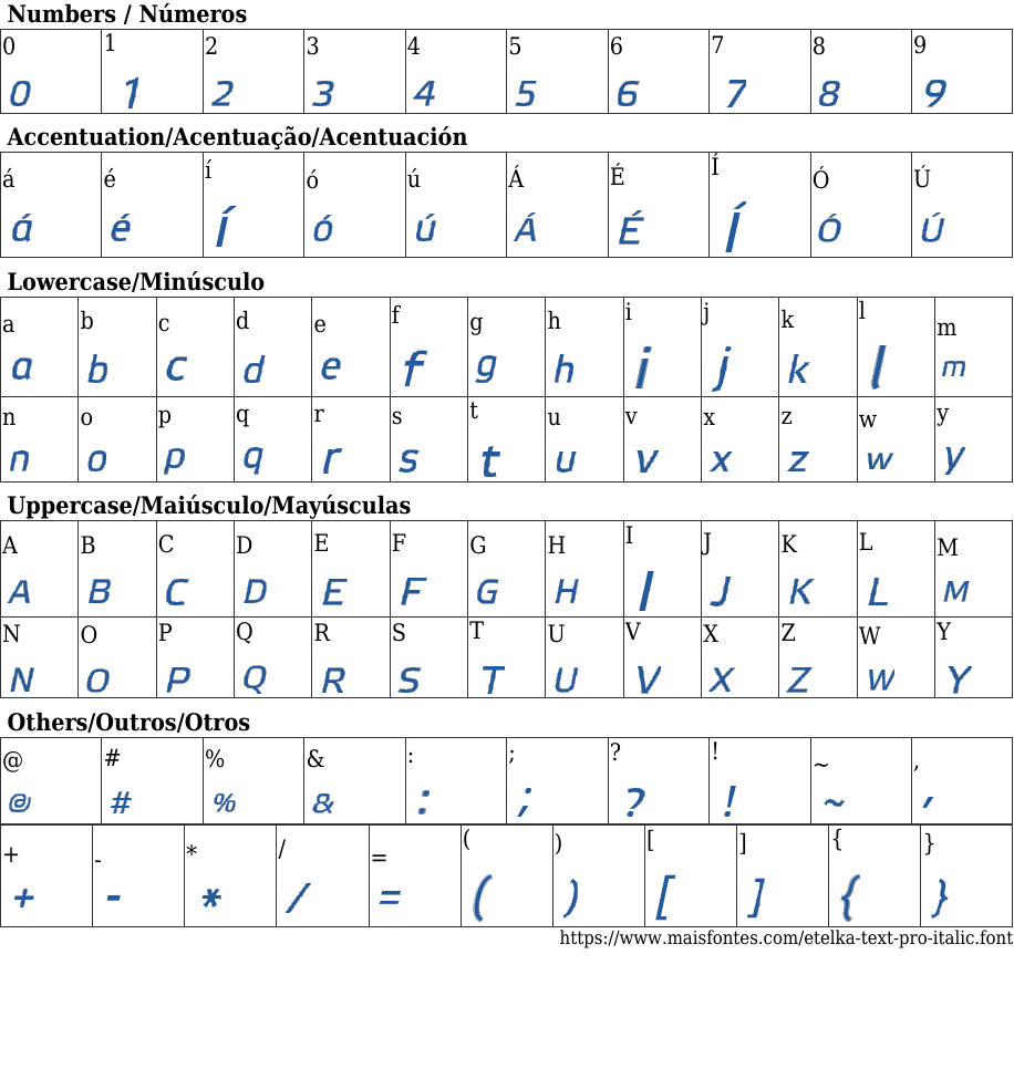 Etelka Text Pro Italic: Descargar Fuente Gratis | MaisFontes
