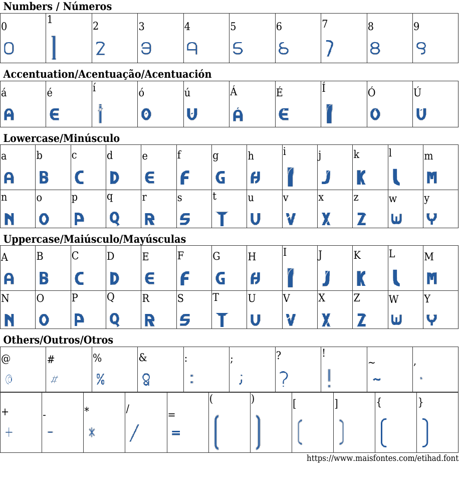 ETIHAD Font: Free Download | MaisFontes