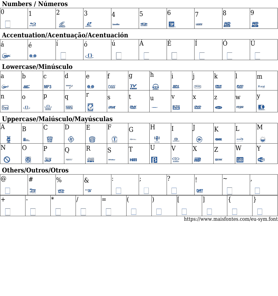 EU Sym: Free Font Download | MaisFontes