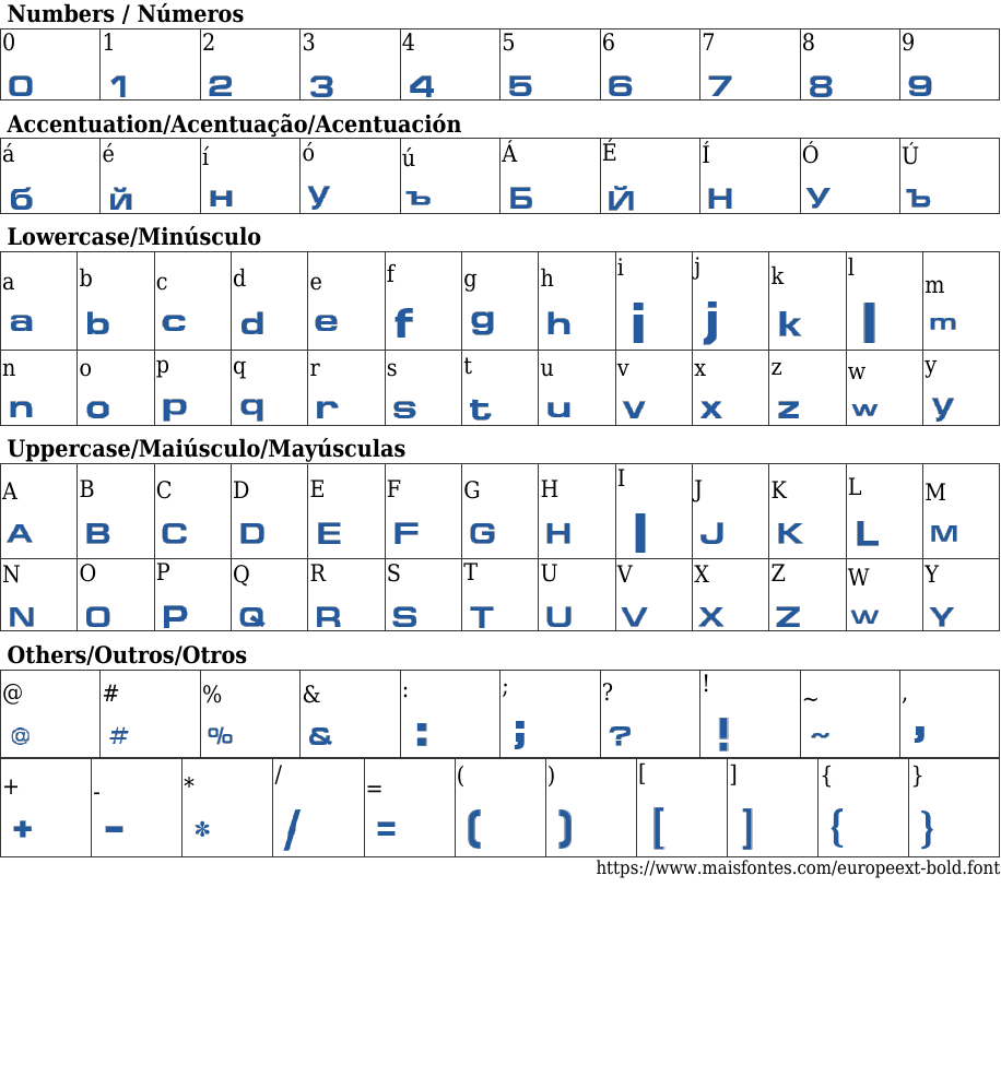 Europe Extended Bold: Free Font Download | MaisFontes