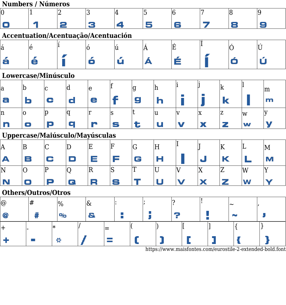 Eurostile 2 Extended Bold: Free Font Download | MaisFontes