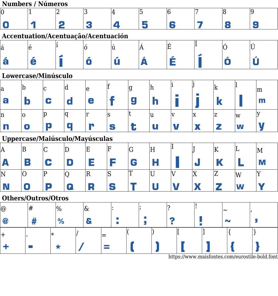 Eurostile Bold Font: Free Download | MaisFontes