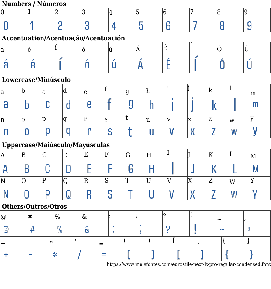 Eurostile Next LT Pro Condensed Regular: Baixar Fonte Grátis | MaisFontes