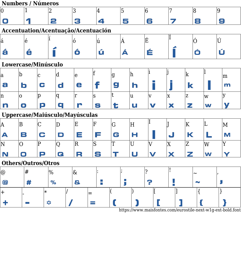 Eurostile Next W1G Extended Bold Font: Free Download | MaisFontes