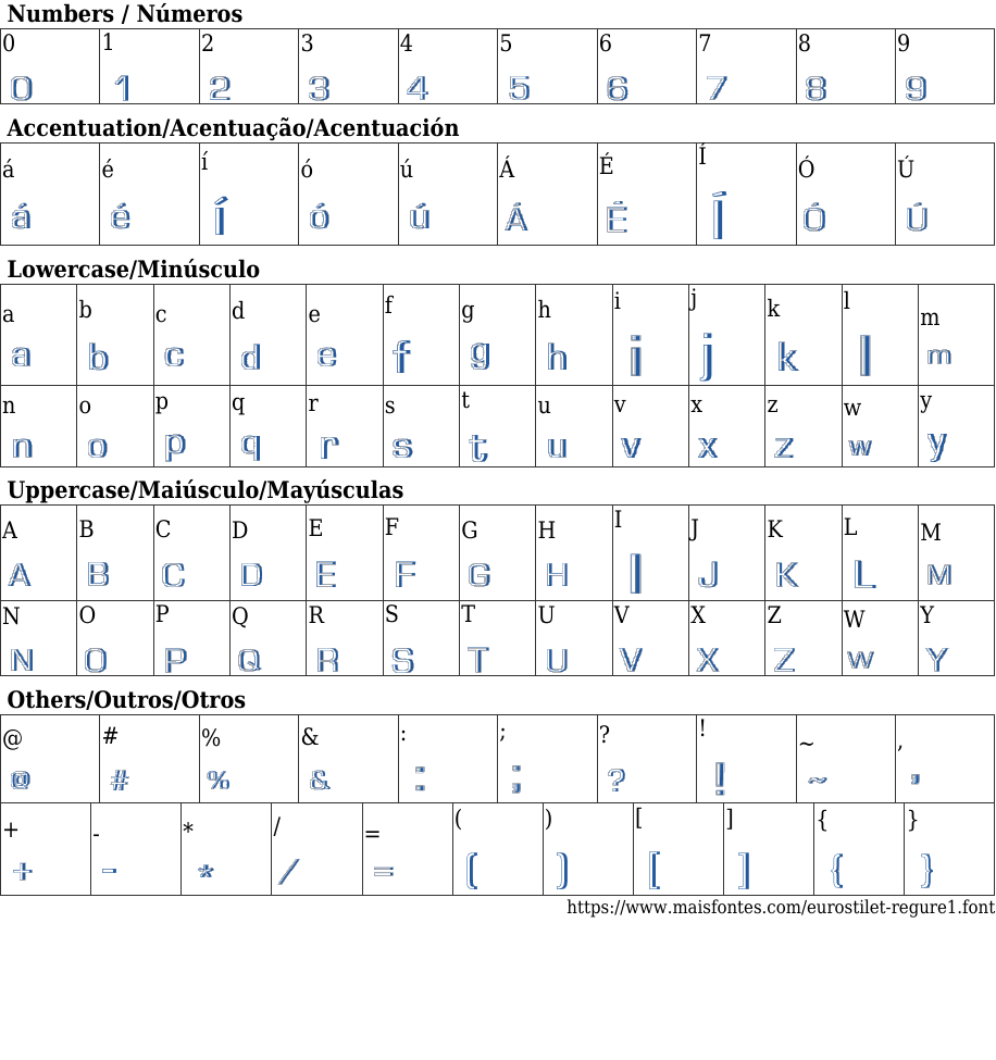 Eurostile T 3D: Free Font Download | MaisFontes