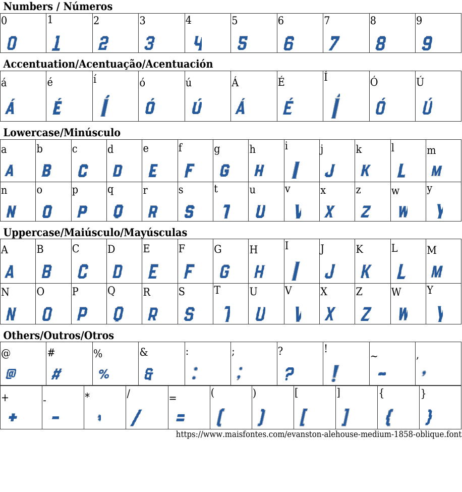 Evanston Alehouse Medium 1858 Oblique: Free Font Download | MaisFontes