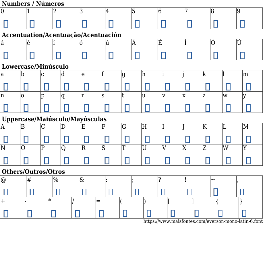 Everson Mono Latin 6: Baixar Fonte Grátis | MaisFontes