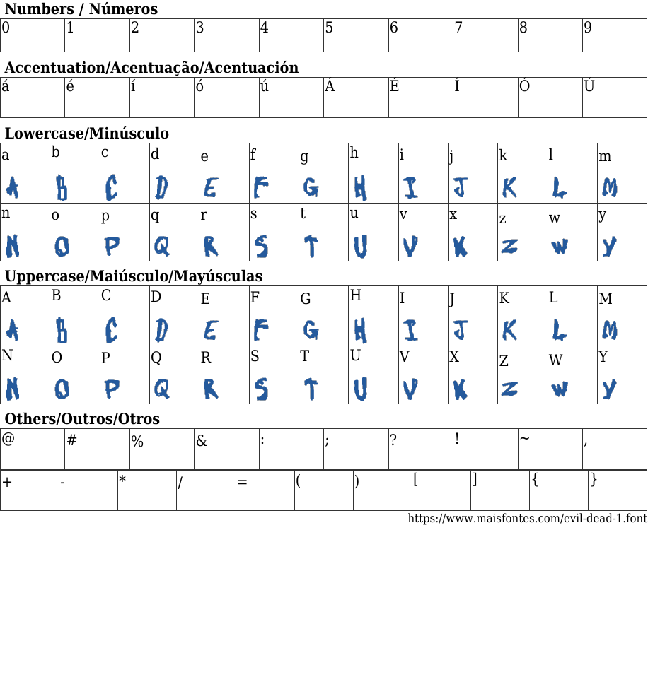 Evil Dead Regular: Free Font Download | MaisFontes