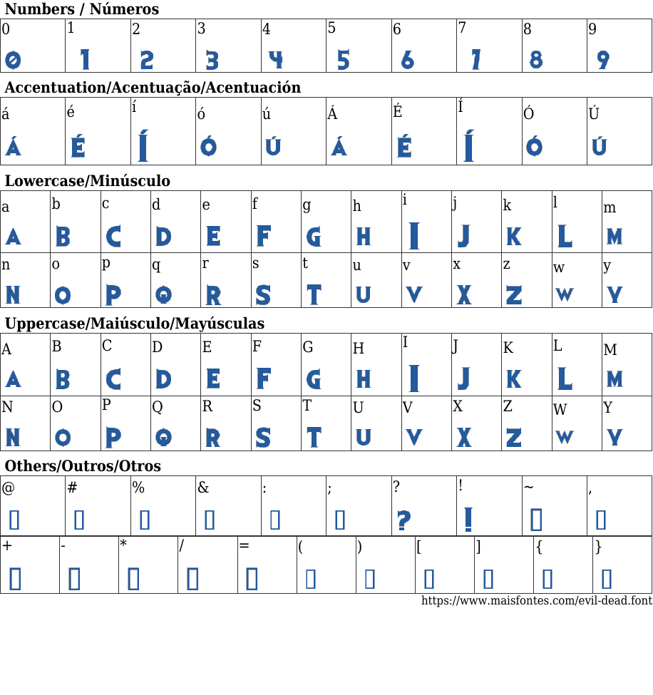 Evil Dead: Free Font Download | MaisFontes