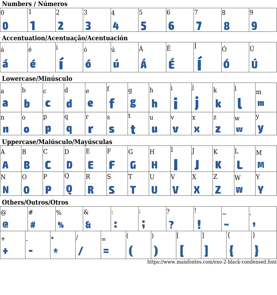 Exo 2 Condensed Black: Baixar Fonte Grátis | MaisFontes