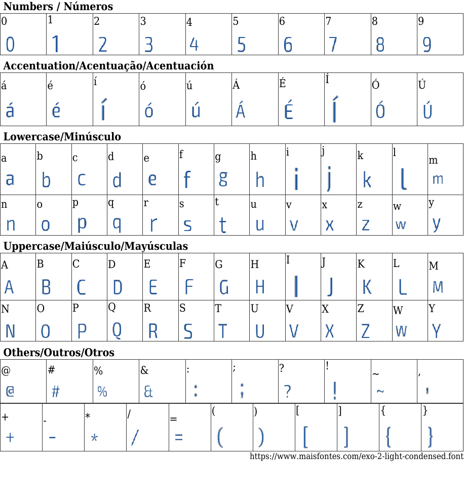 Exo 2 Condensed Light: Free Font Download | MaisFontes