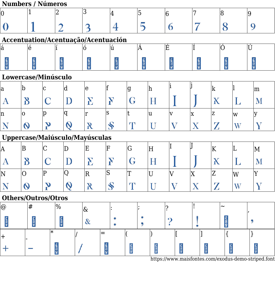 Exodus Striped: Free Font Download | MaisFontes