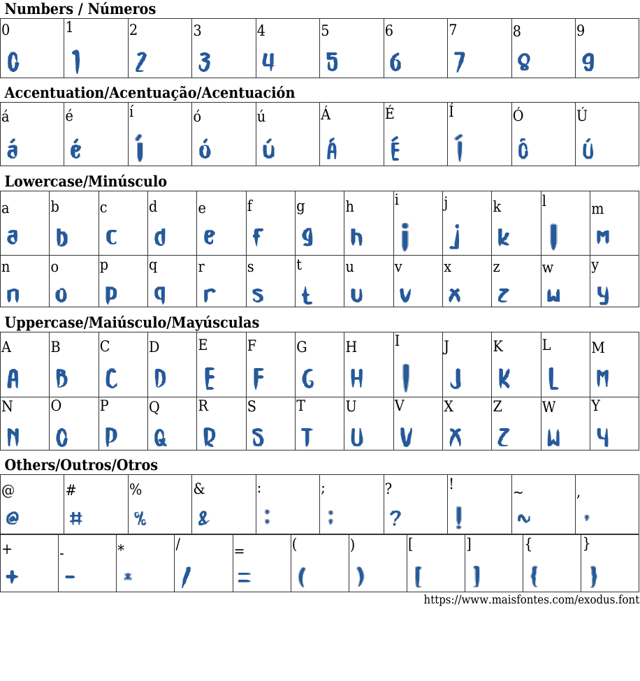 Exodus: Free Font Download | MaisFontes