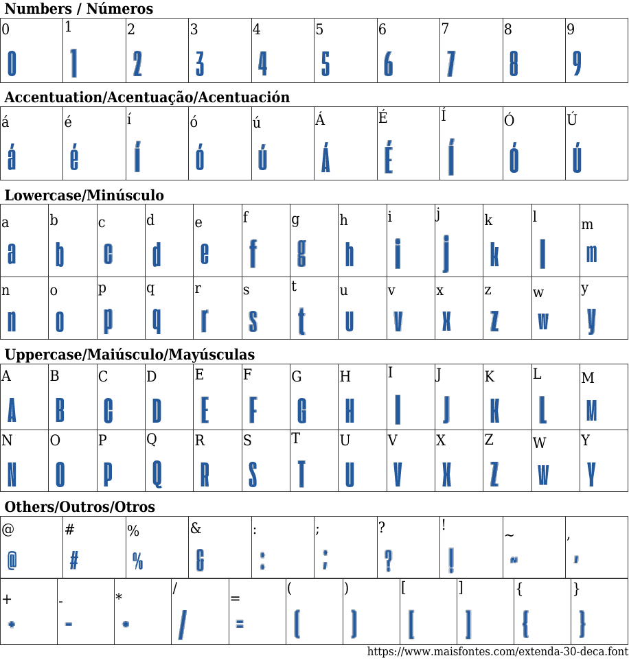 Extenda 30 Deca Font: Free Download | MaisFontes