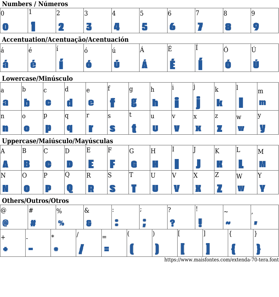 Extenda 70 Tera: Free Font Download | MaisFontes