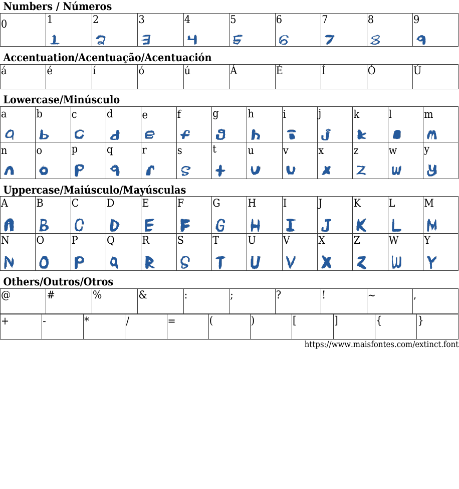 Extinct: Free Font Download | MaisFontes